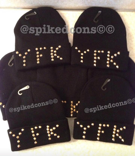 Custom Studded Beanie Hats – SoSpiked
